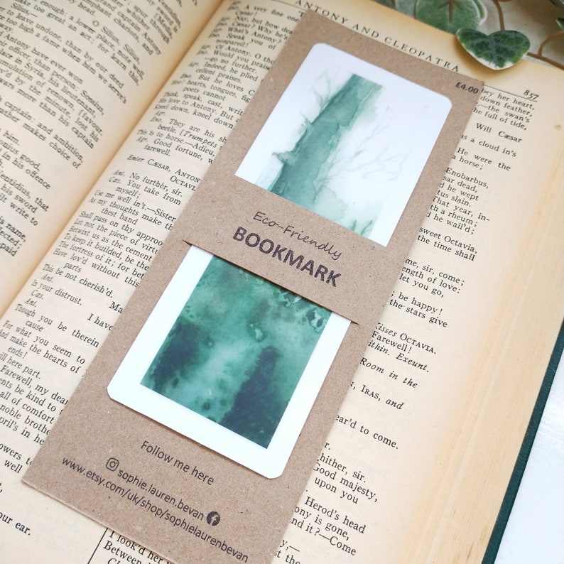 BOOKMARK Eco-friendly Eco-friendly Bookmark Recycled Free - Etsy
