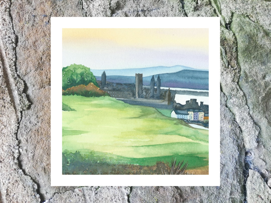 Framed Print of St. Andrews, Castle Course, Scotland Print, St. Andrews ...