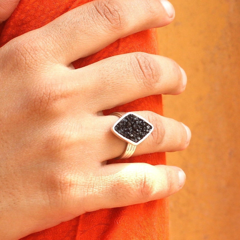 Raw Crystal Ring - Etsy