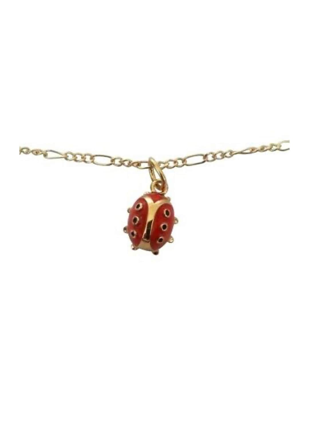 Ladybug Ankle Bracelet Chain - Gold Plated - Etsy