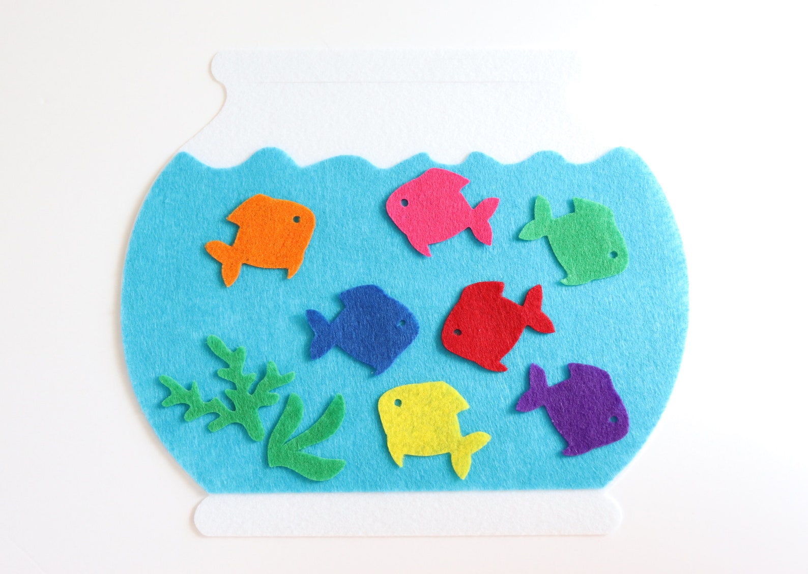 Felt Board Fish Bowl Preschool Colors Homeschool Colors | Etsy