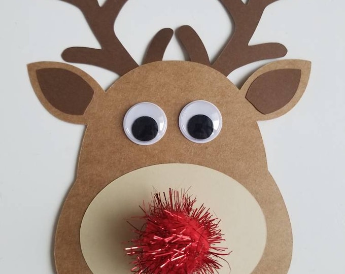 Paper Reindeer Craft, Kids Christmas Craft - Etsy