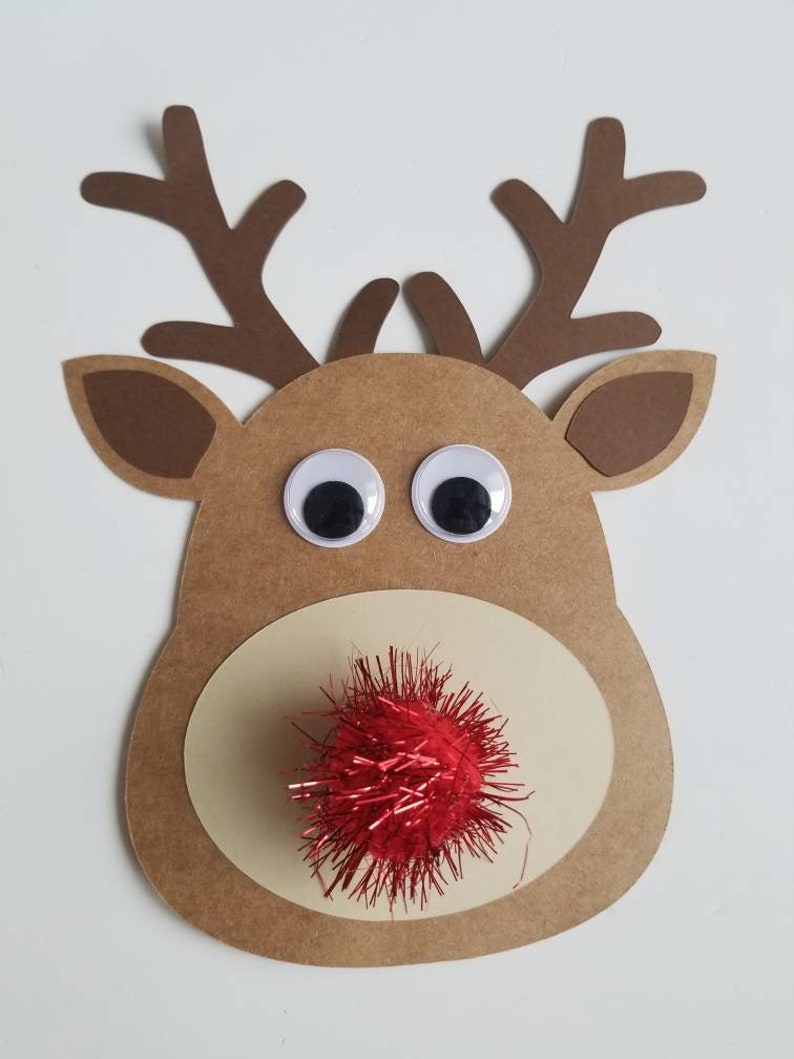 Paper Reindeer Craft Kids Christmas Craft - Etsy