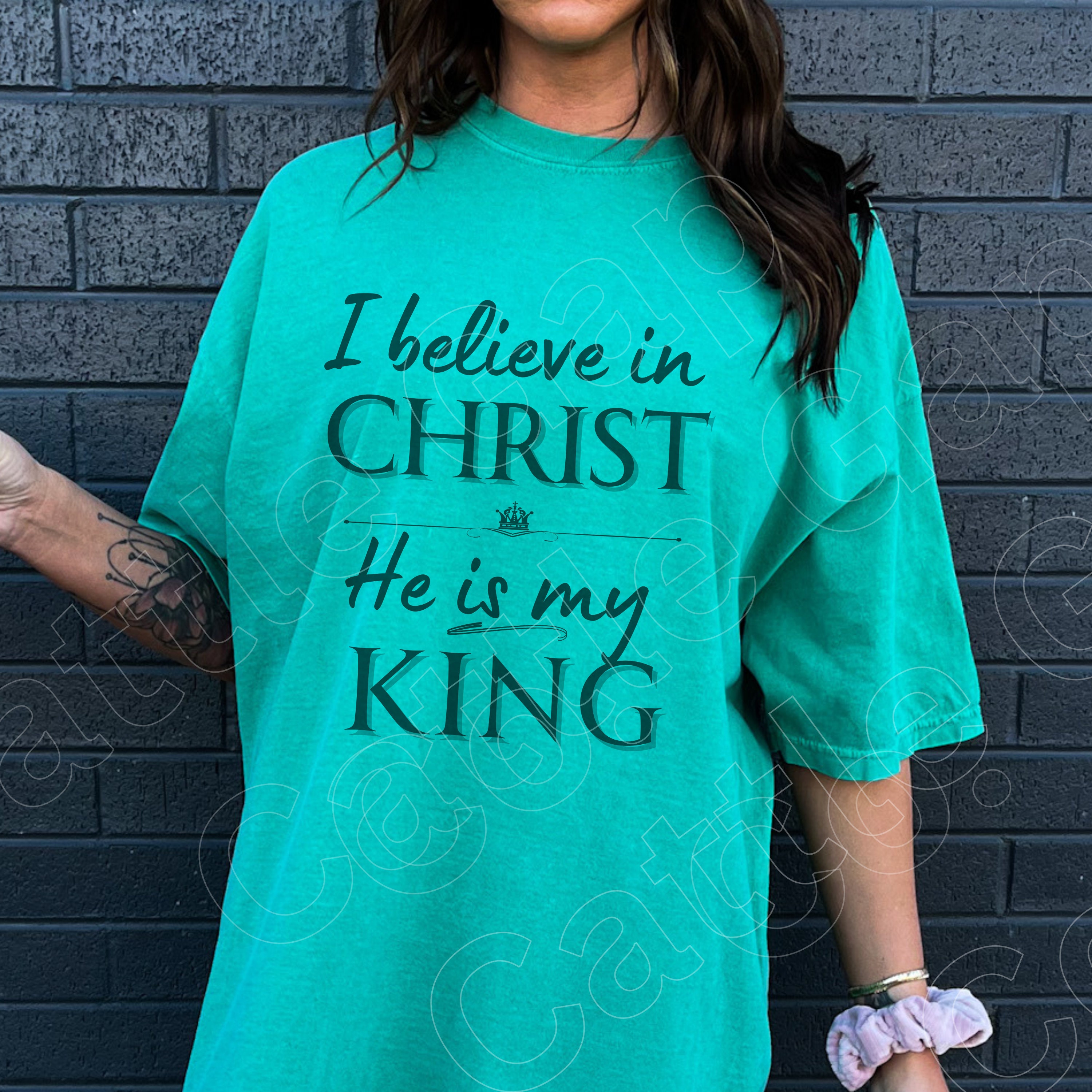 I Believe in Jesus Christ Savior King Christian Comfort Unisex Garment ...