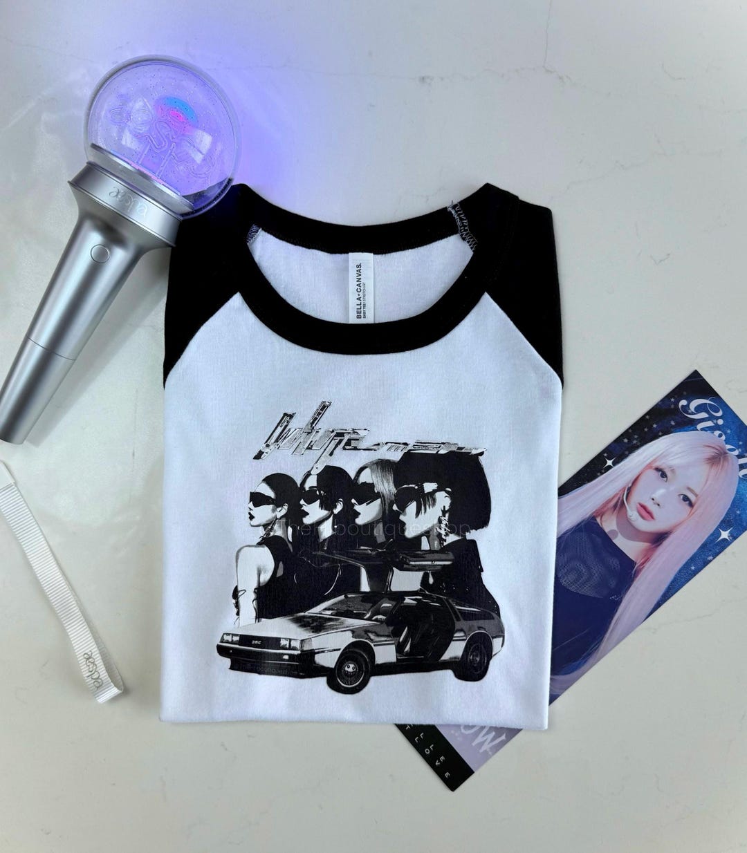 Designer Whisplash Aespa Car Crop Top / Baby Tee Kpop T Shirt Merch ...