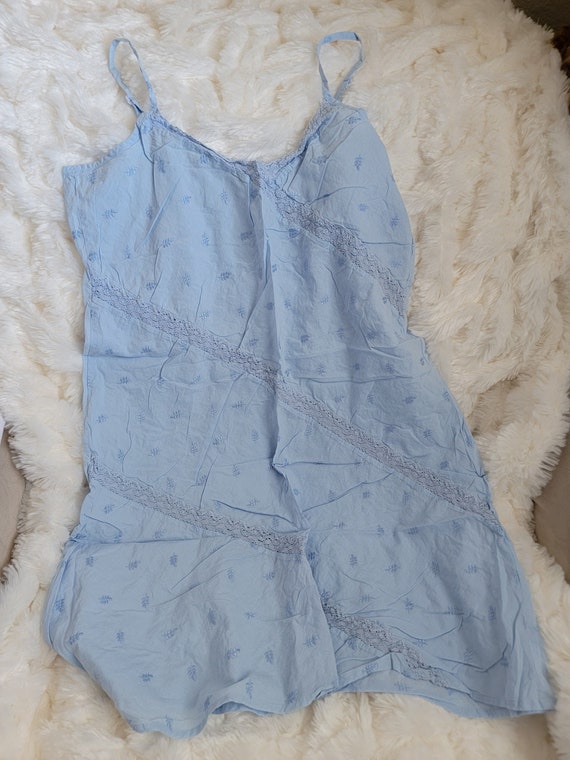 Very Rare 1990s Erika Taylor Intimates Dusty Light Bl… - Gem