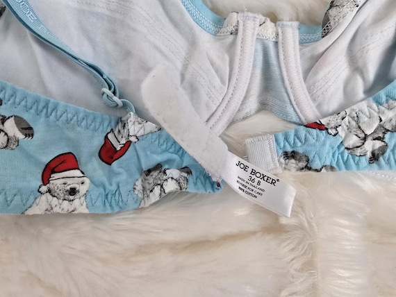 Very Rare 1990's Joe Boxer Turquoise Blue and White P… - Gem