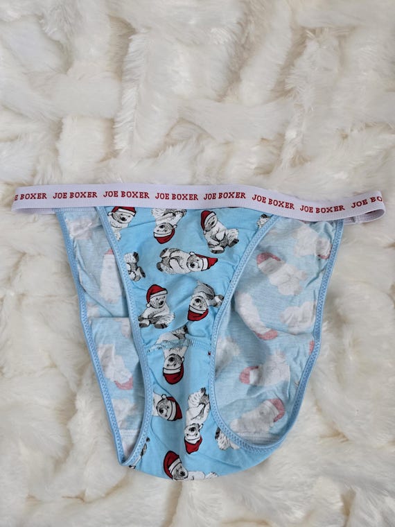 Very Rare 1990's Joe Boxer Turquoise Blue and White P… - Gem
