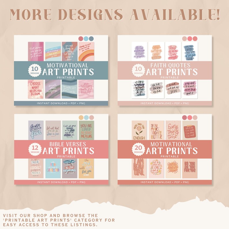 Printable Motivational Art Print Floral Prints Minimalist Inspirational ...