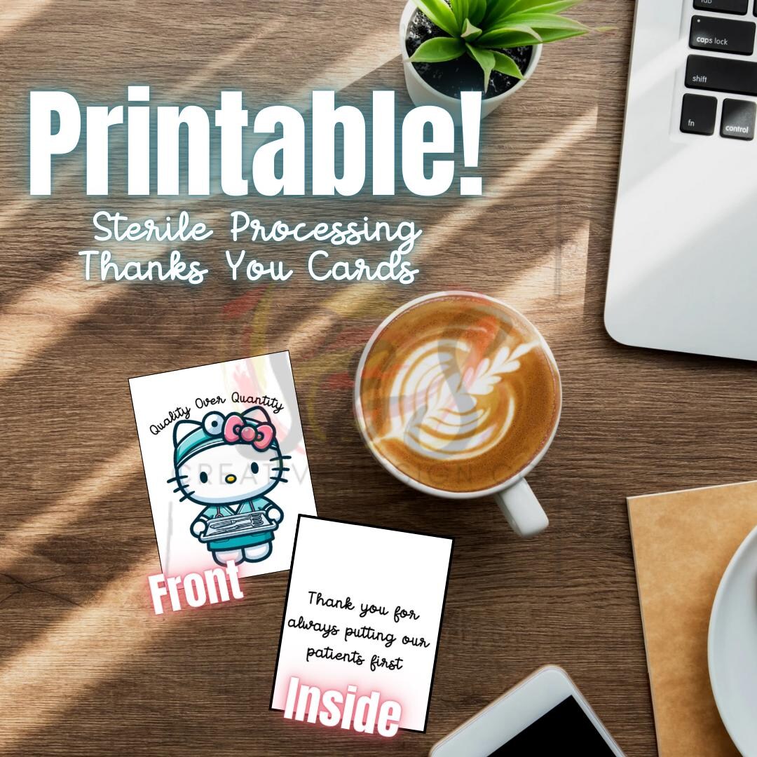 Sterile Processing Printable Thank You Card/printable SPD Week Thank ...