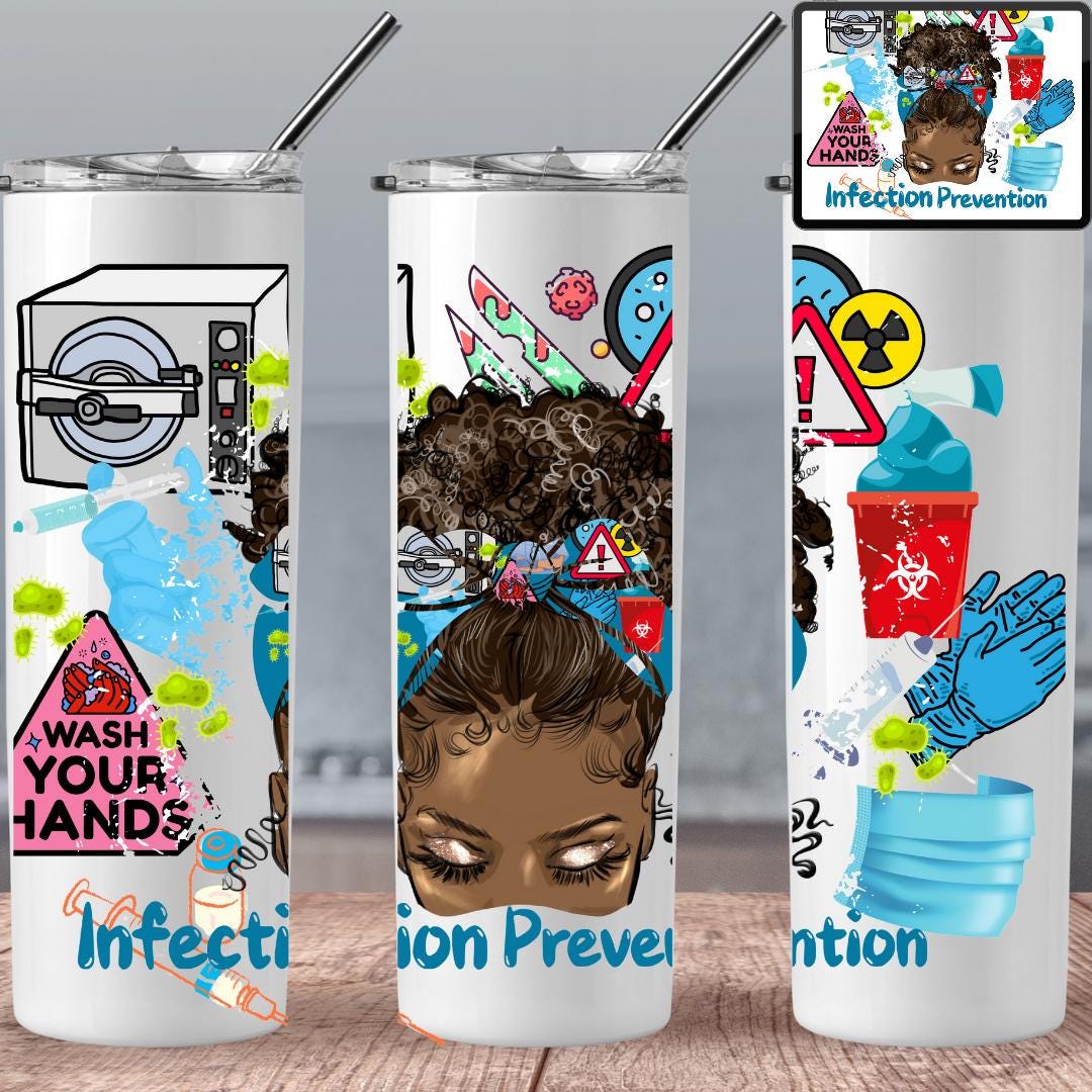 Infection Prevention Nurse Tumbler: 20 Oz Skinny Sublimated Gift - Etsy