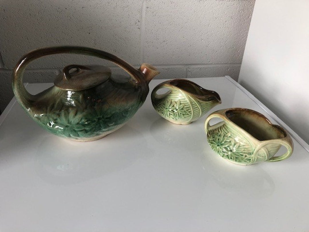 Mccoy Pottery Daisy Tea Set - Etsy