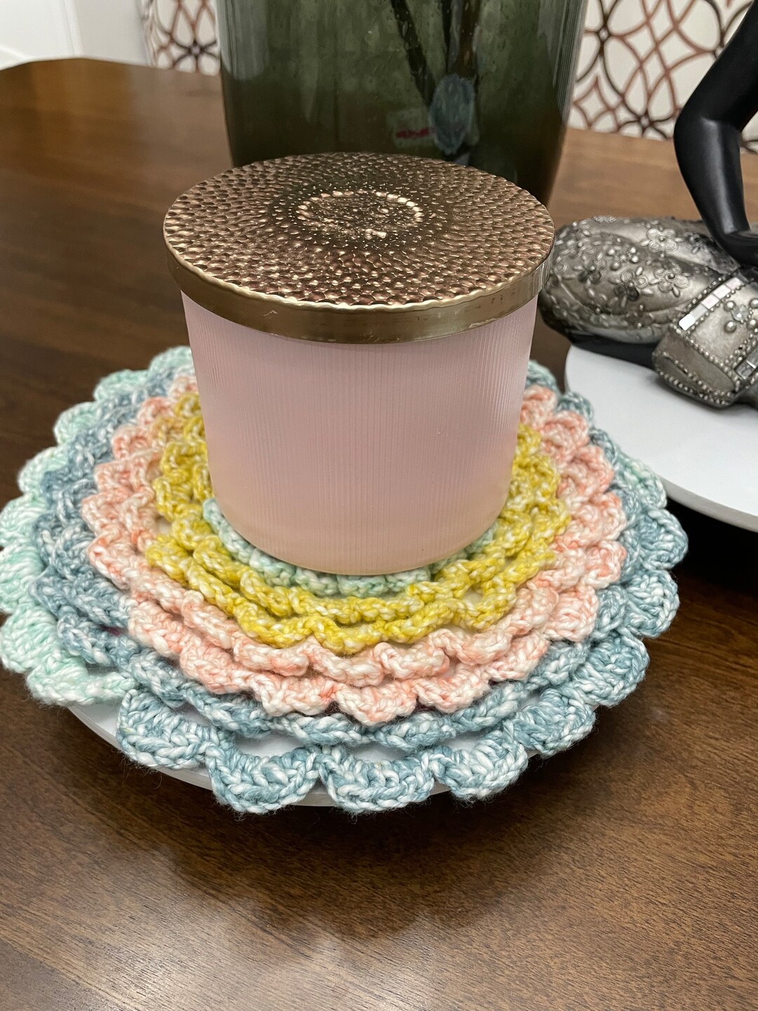 Crochet Trivet, Knitted Trivet, Trivet for Hot Dishes, Crochet ...