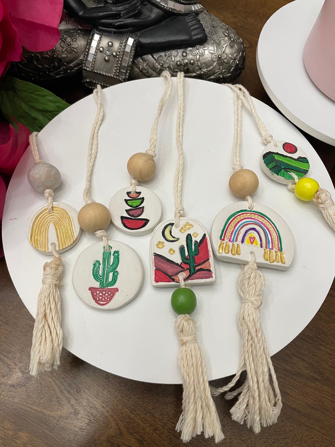 Car Essential Oil Diffuser, Terracotta Diffuser, Car Air Freshener ...