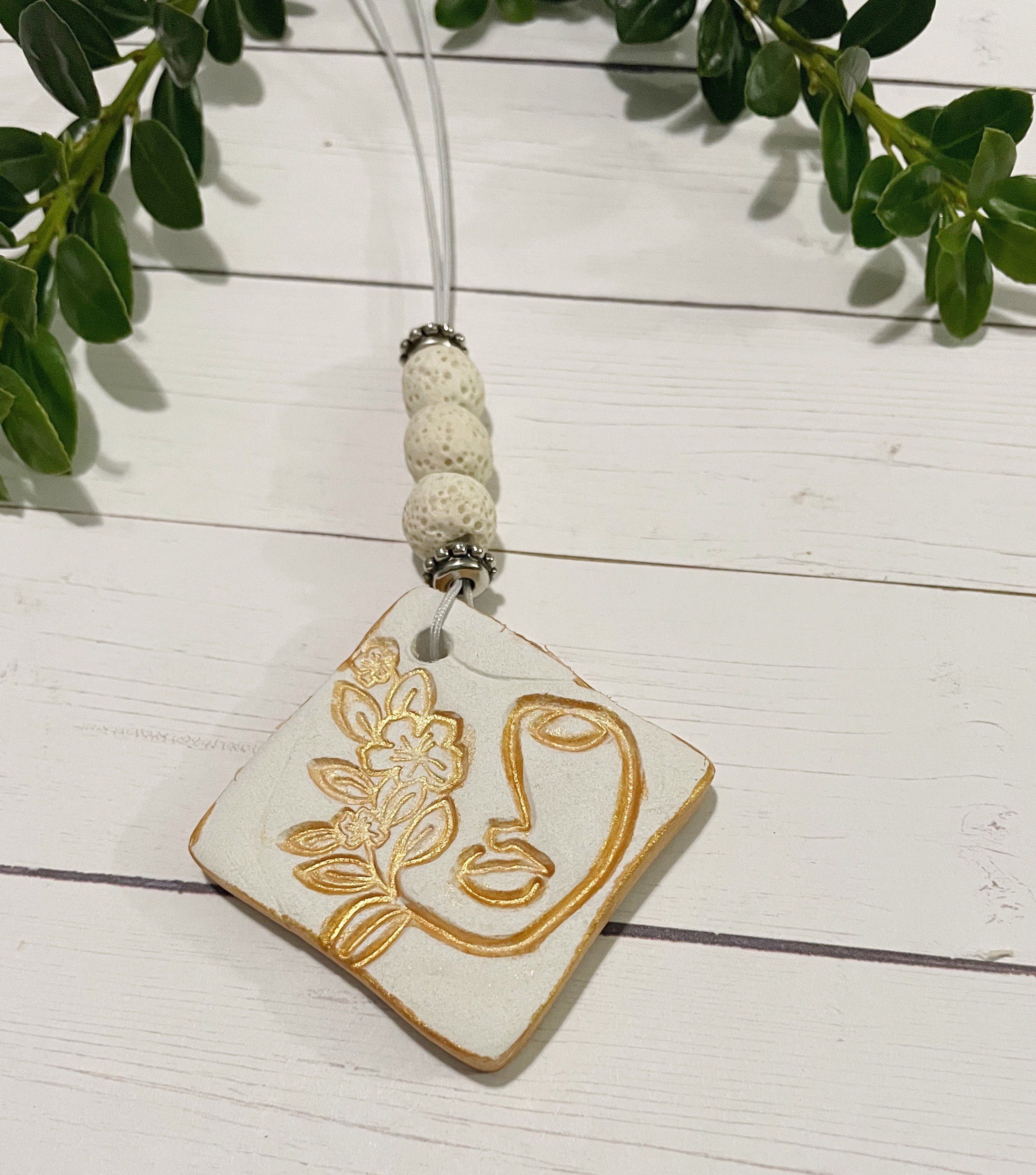 Car Essential Oil Diffuser Terracotta Diffuser Car Air - Etsy