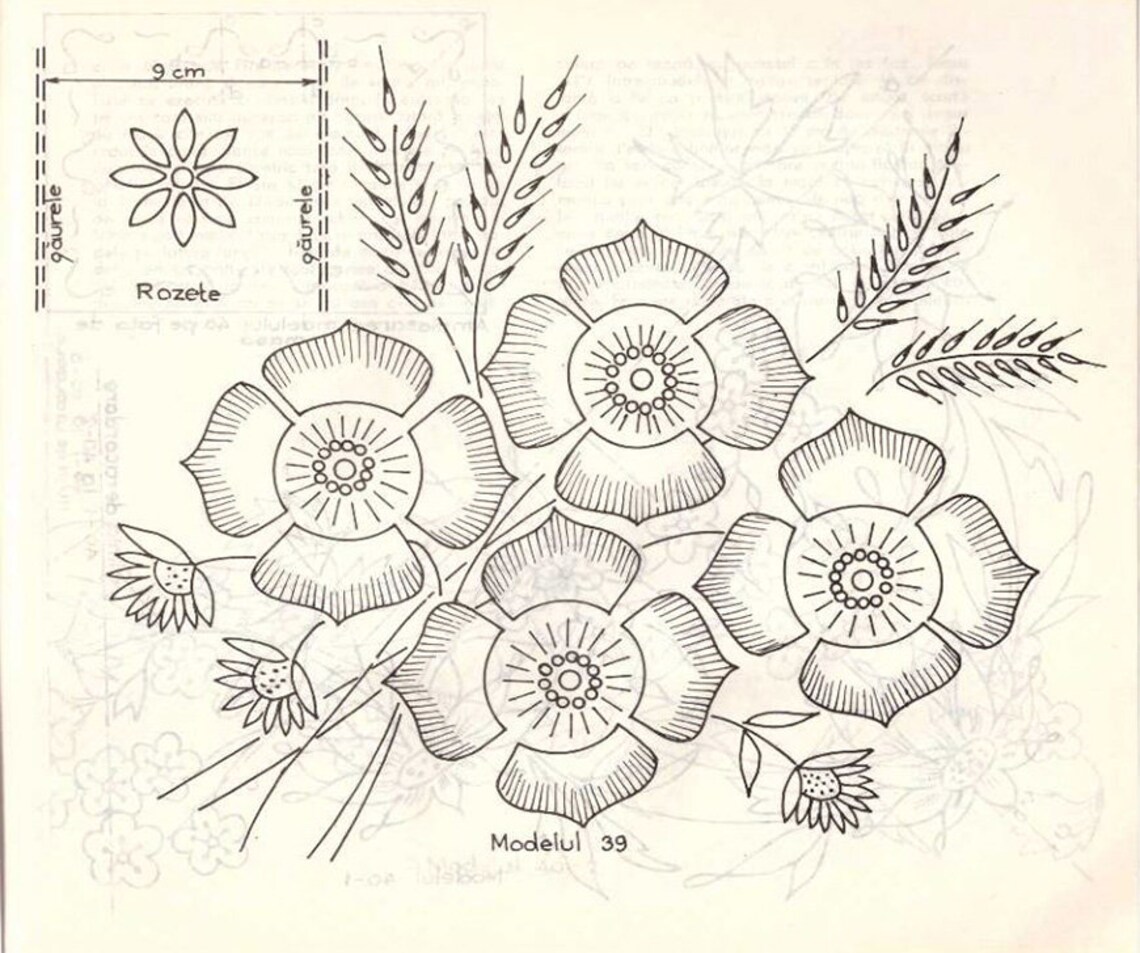 ARTISTIC ROMANIAN EMBROIDERY Vintage Book Sewing Patterns Instant ...