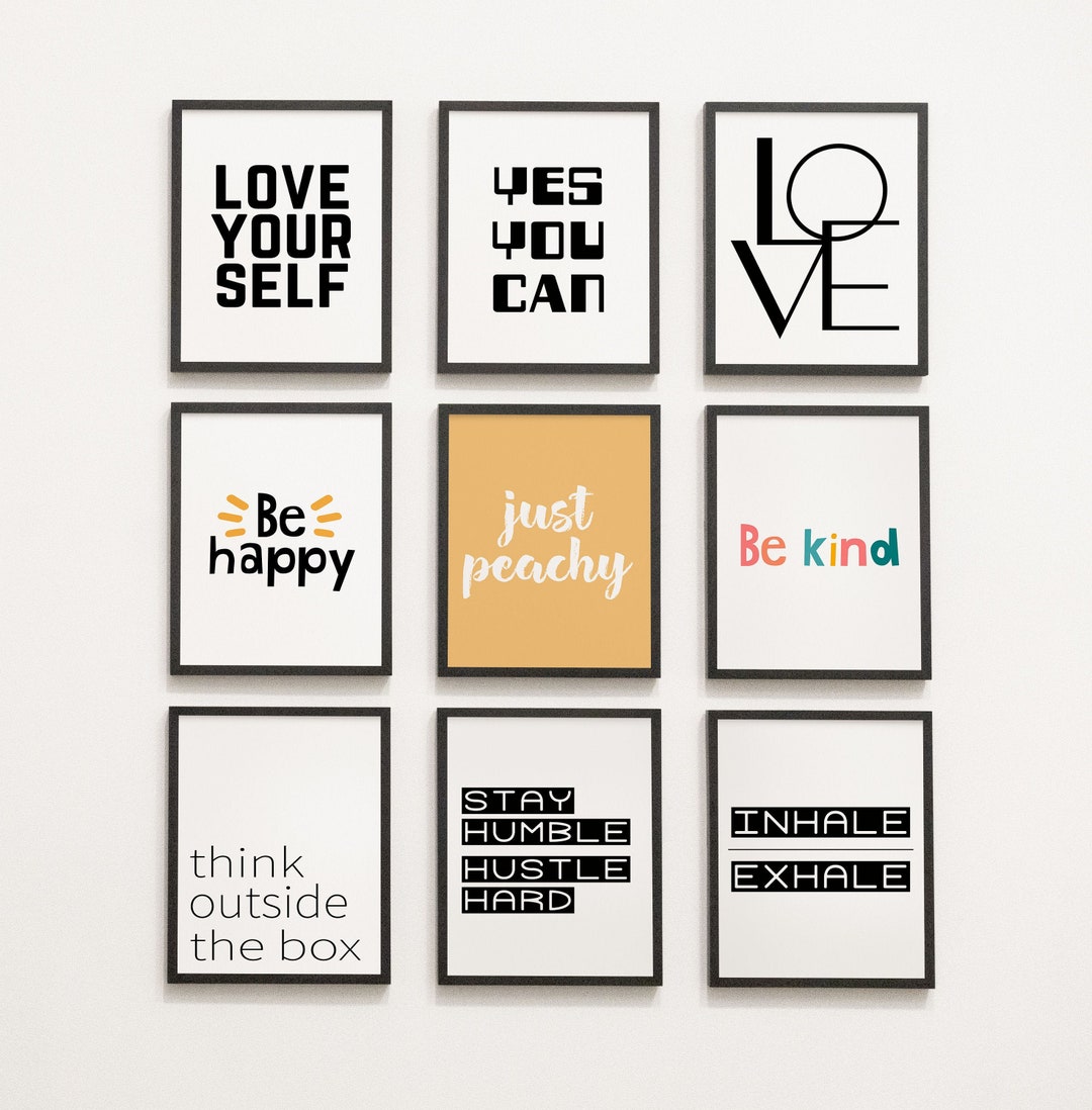 Inspirational Quotes, Positive Quotes Gift, Inspiring Wall Art ...