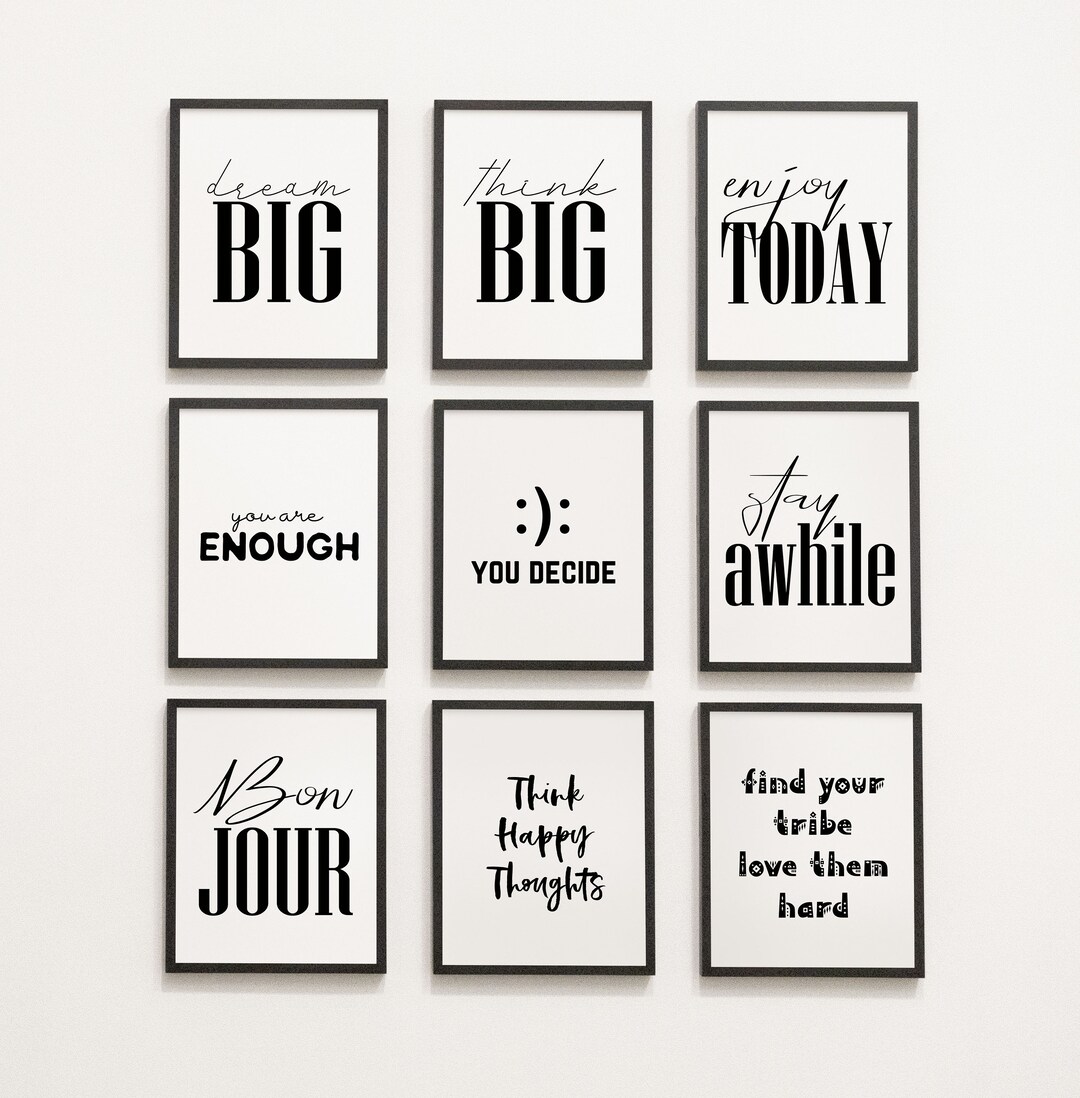 Inspirational Quotes, Positive Quotes Gift, Inspiring Wall Art ...