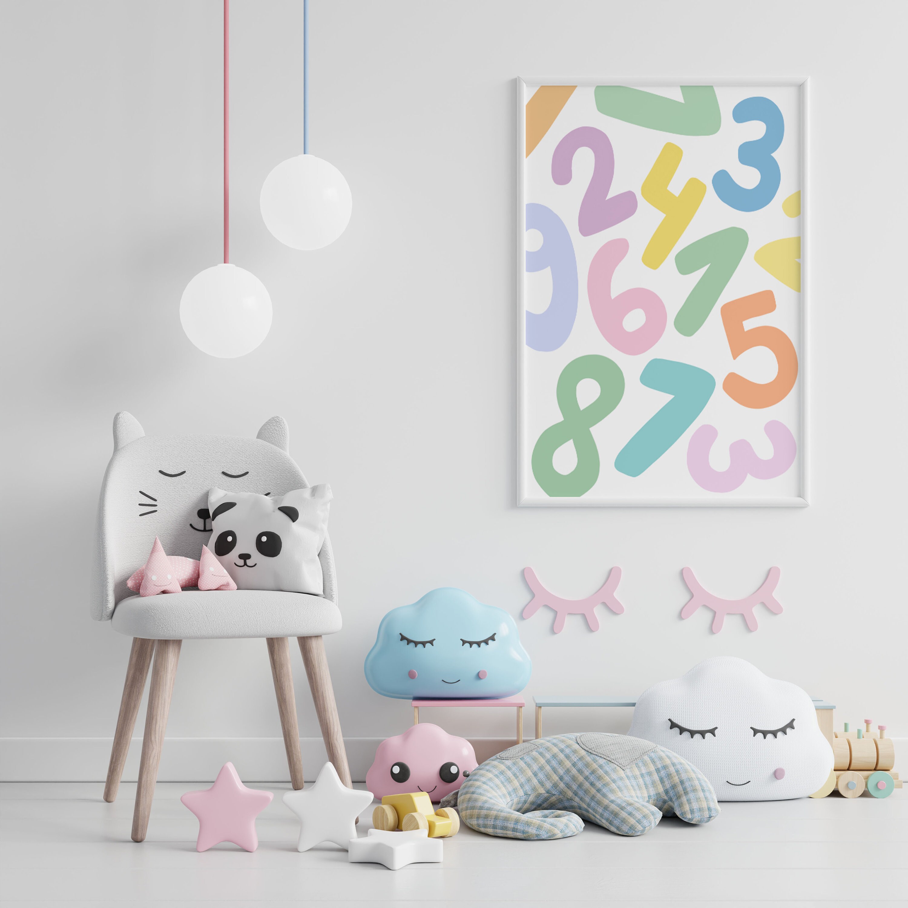 Set von 3 Kindergarten druckbare Poster Boho Wand Kunst Kindergarten ...