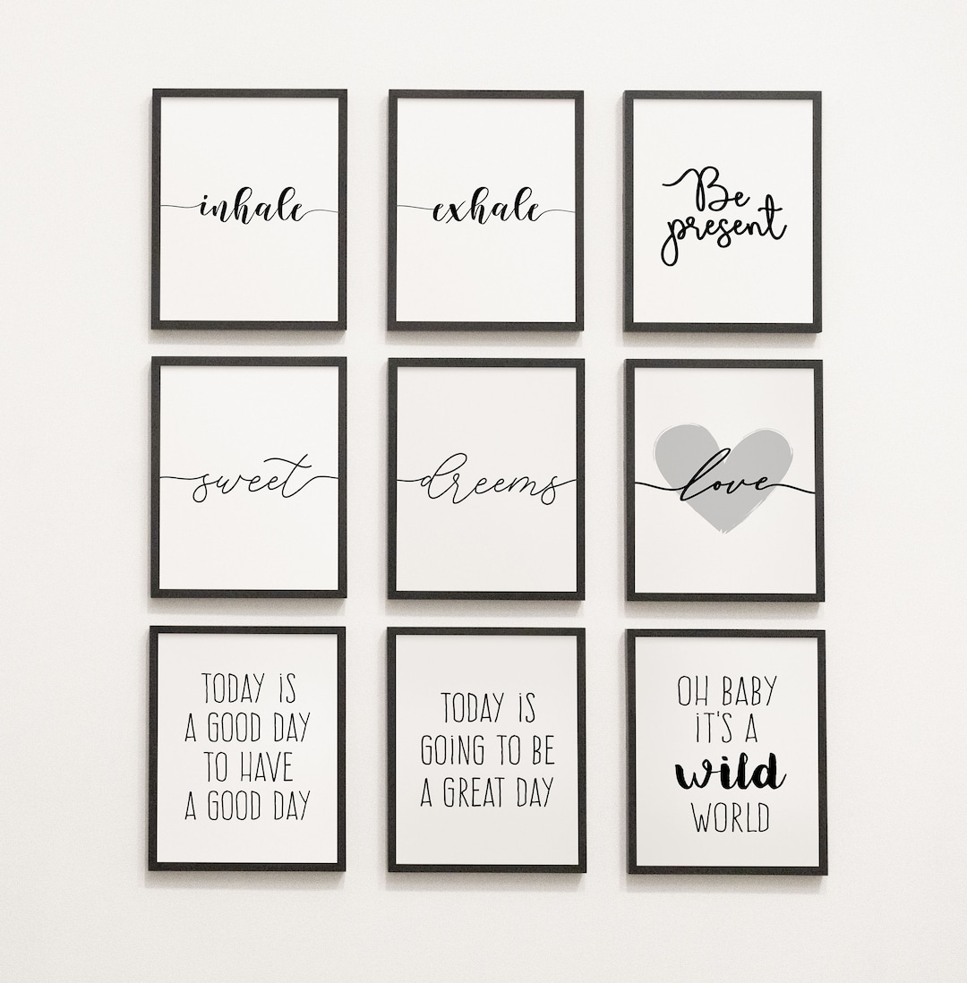 Inspirational Quotes, Positive Quotes Gift, Inspiring Wall Art, Print ...
