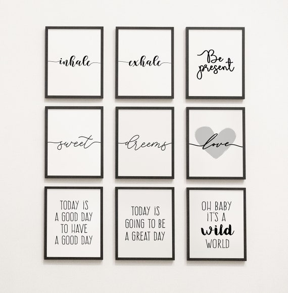 Inspirational Quotes Positive Quotes Gift Inspiring Wall | Etsy