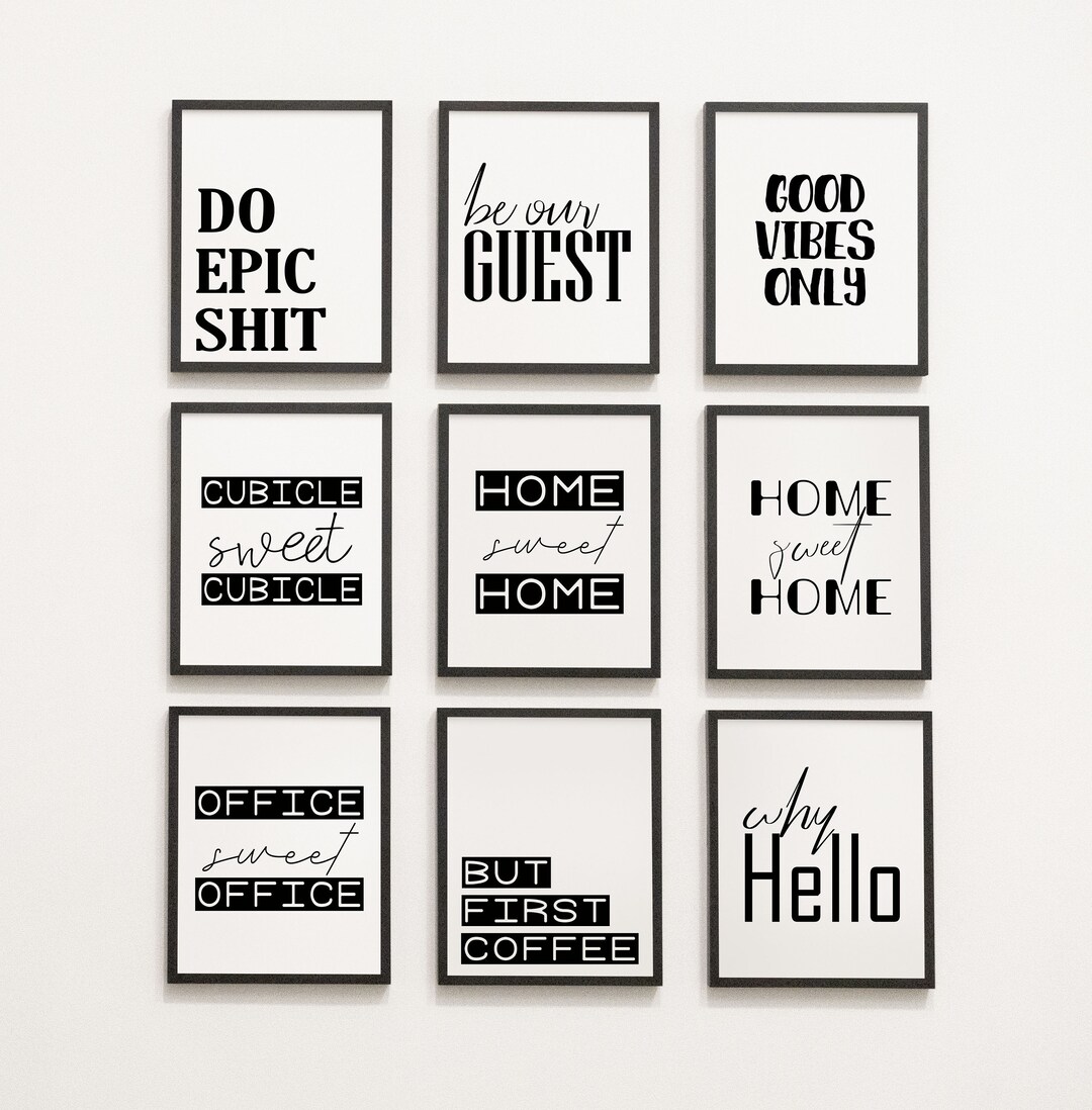 Inspirational Quotes, Positive Quotes Gift, Inspiring Wall Art ...