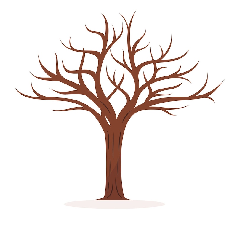 Printable Fingerprint Tree - Etsy