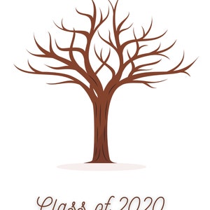 Family, Birthday, Baby Shower Fingerprint Tree -digital Print - Etsy