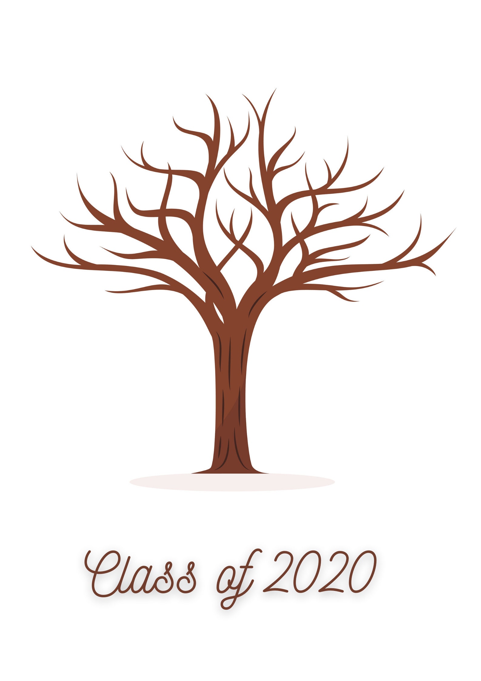 Family, Birthday, Baby Shower Fingerprint Tree -digital Print - Etsy