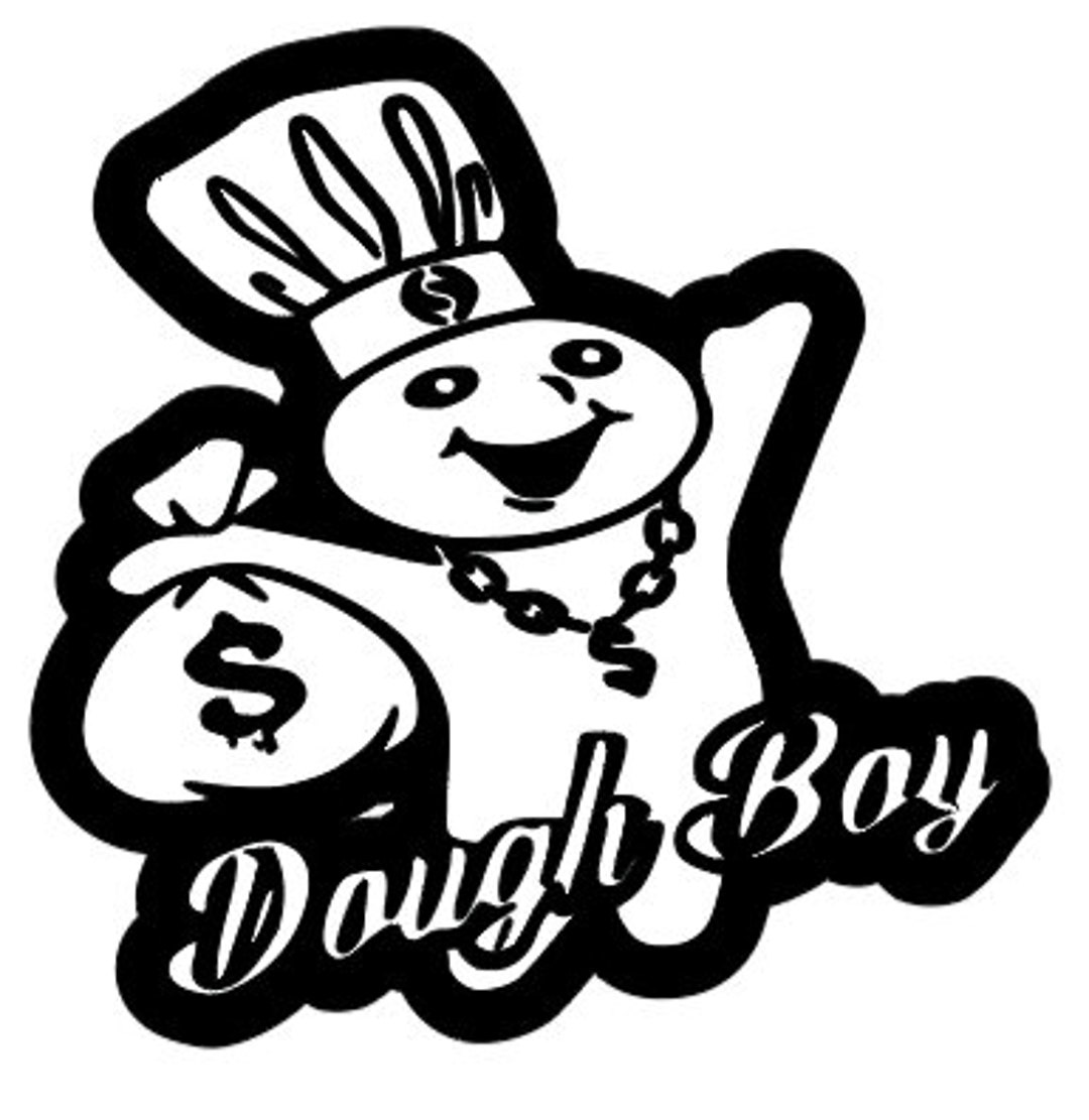 Rolling in the Dough: Hilarious Dough Boy Car Sticker - Etsy