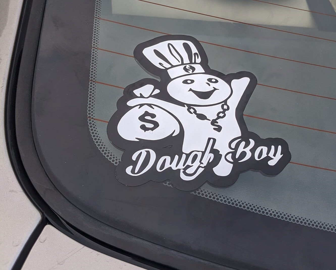 Rolling in the Dough: Hilarious Dough Boy Car Sticker - Etsy