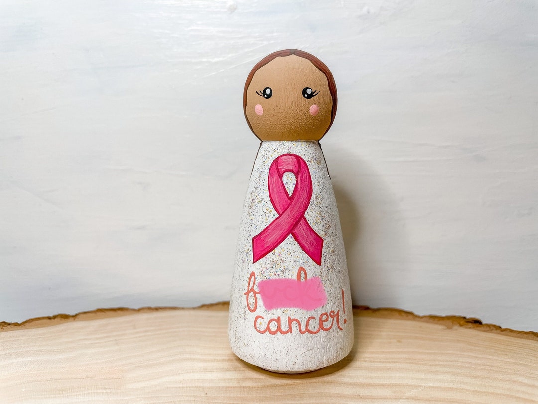 F*** Cancer Peg Doll | F Cancer | Survivor | Fighter | Encouragement ...