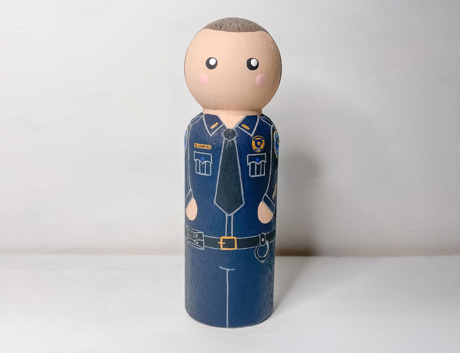 Police Officer Peg Doll Police Police Officer Police - Etsy
