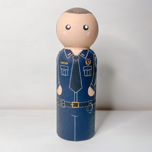 Police Officer Peg Doll | Police | Police Officer | Police Gift ...