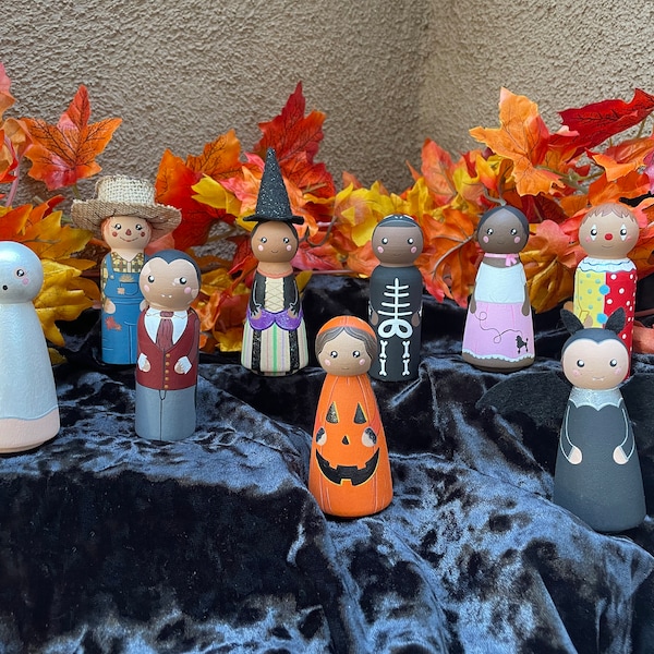 Peg Doll Halloween - Etsy