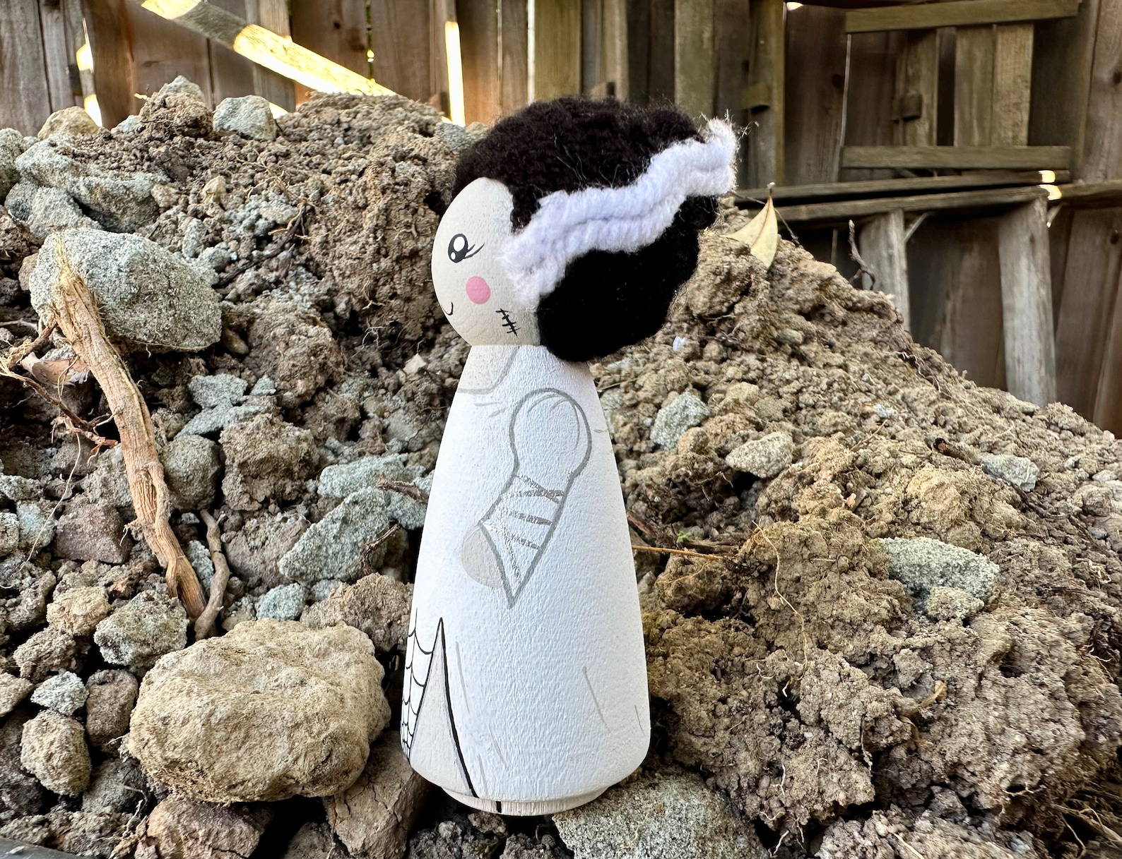 Monster | Bride of Monster | Halloween Peg Dolls | Halloween | Creature ...