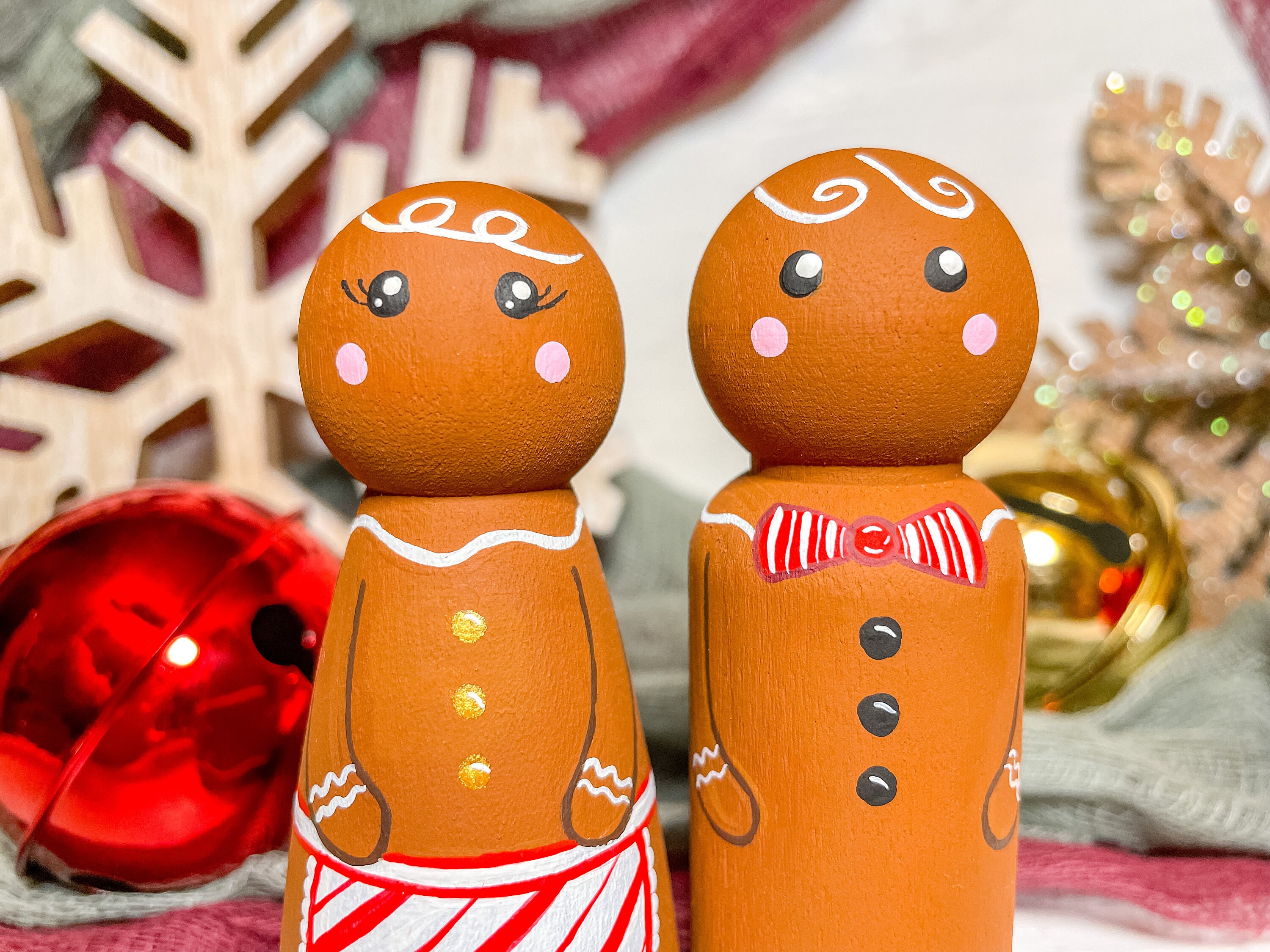 Gingerbread Peg Dolls | Gingerbread | Gingerbread Family | Christmas ...