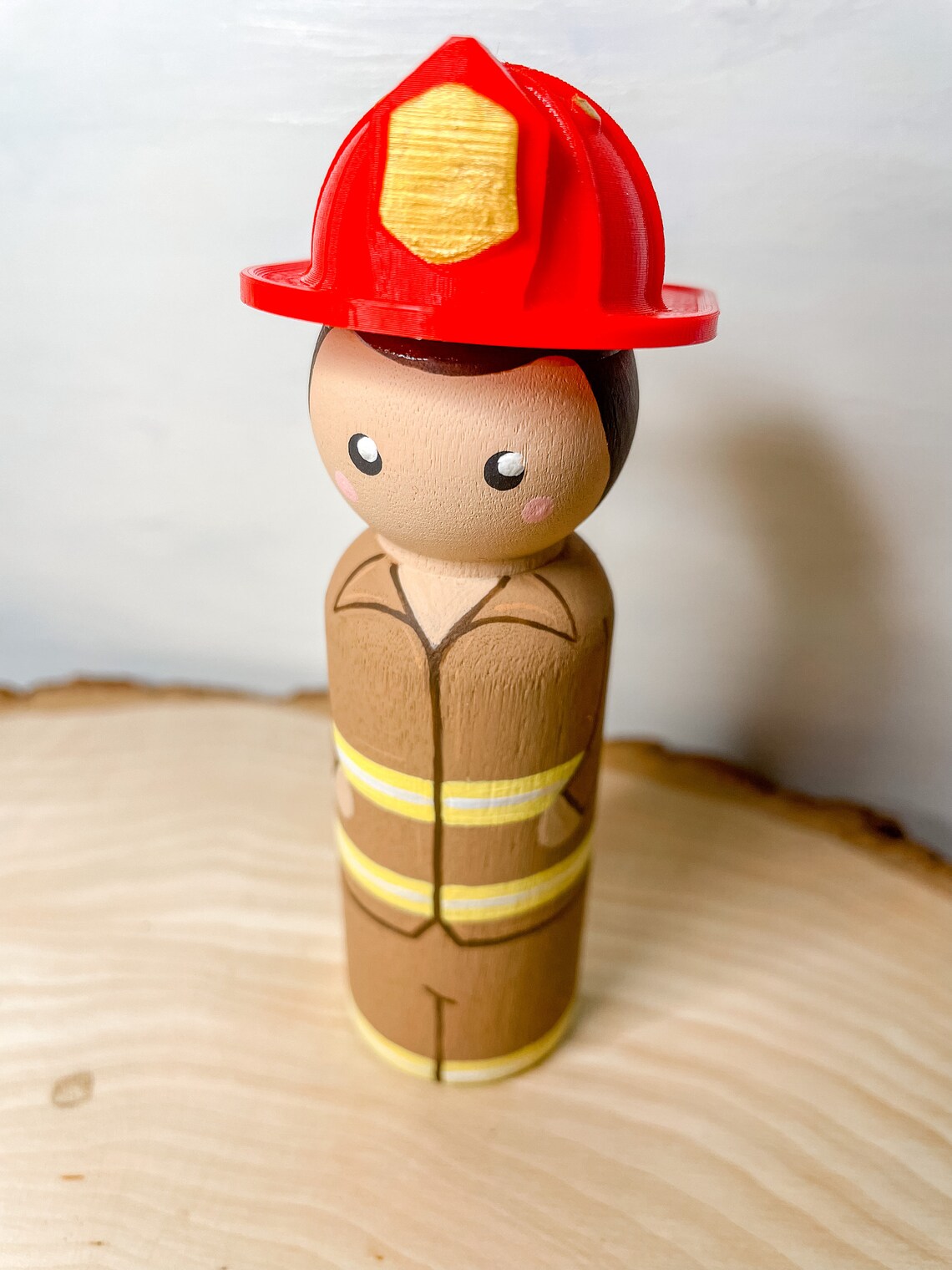 Firefighter Peg Doll | Firefighter | Firefighter Gift | Firefighter ...