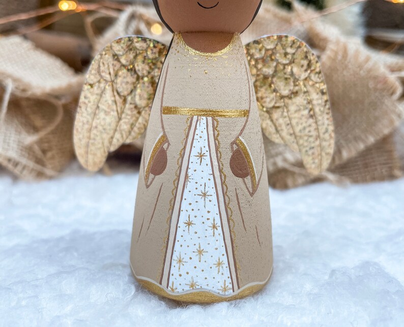 Christmas Angel Peg Doll | Angel | Christmas Decor | Christmas Gift ...