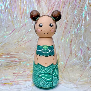 Mermaid Peg Dolls | Mermaid | Magical | Mermaid Gift | Mermaid Decor ...
