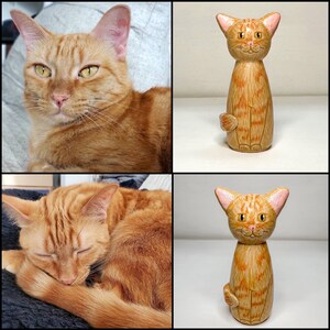 CUSTOM Cat Peg Doll | Pet | Personalized Pet Peg Doll | Hand Painted ...