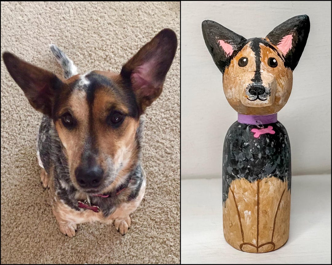 CUSTOM Dog Peg Doll | Pet | Personalized Pet Peg Doll | Hand Painted ...
