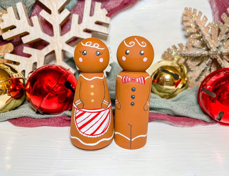 Gingerbread Peg Dolls | Gingerbread | Gingerbread Family | Christmas ...
