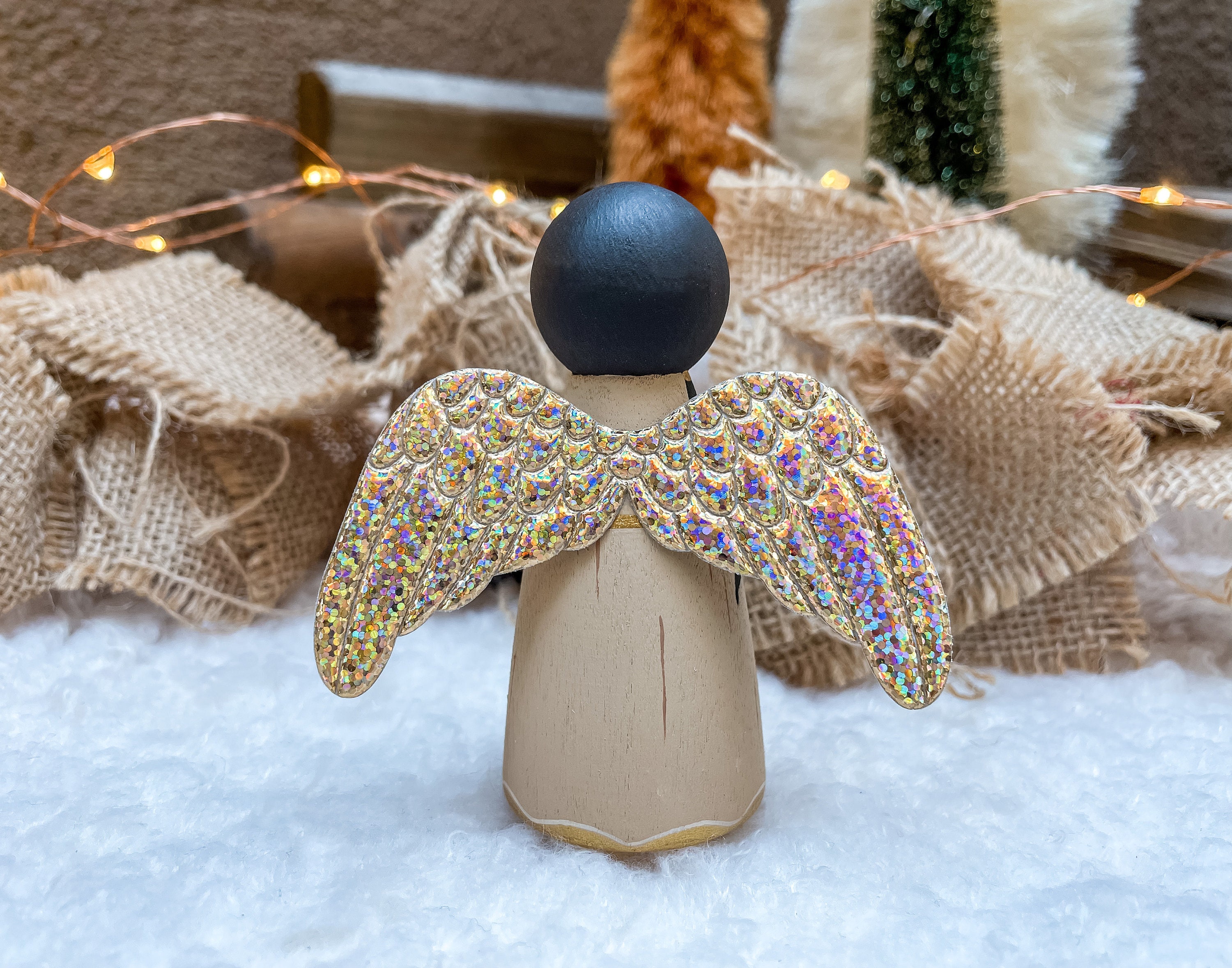 Christmas Angel Peg Doll | Angel | Christmas Decor | Christmas Gift ...