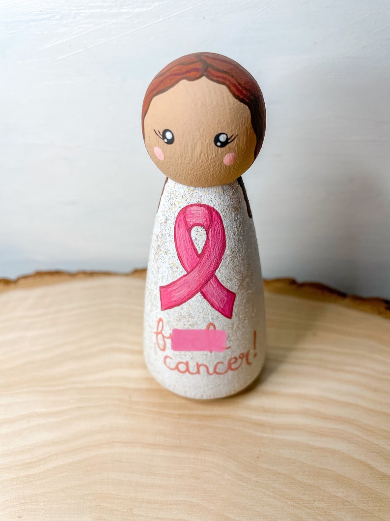 F*** Cancer Peg Doll | F Cancer | Survivor | Fighter | Encouragement ...