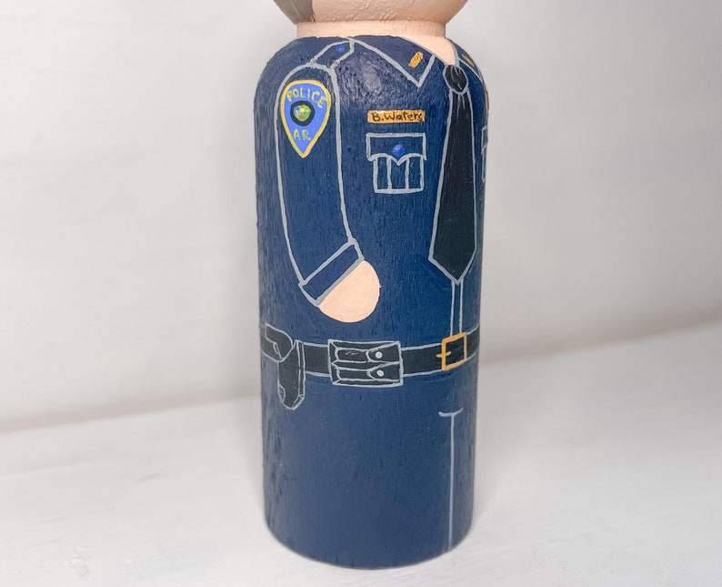 Police Officer Peg Doll Police Police Officer Police - Etsy