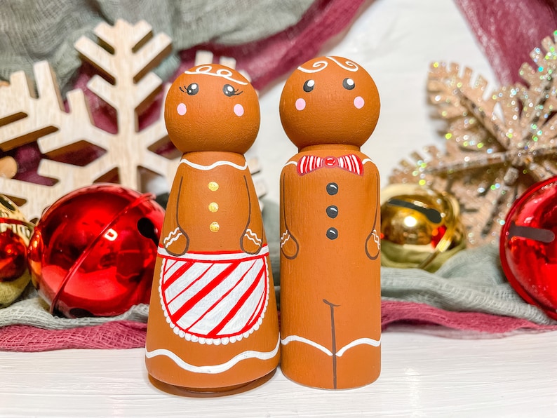 Gingerbread Peg Dolls | Gingerbread | Gingerbread Family | Christmas ...