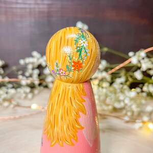 Spring Flower Peg Doll Spring Flower Spring Hand Painted Wooden Toy ...