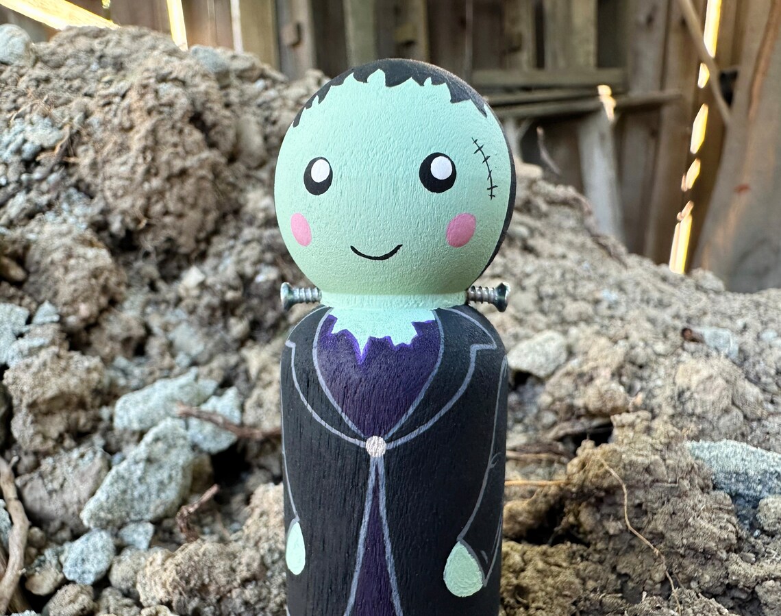 Monster | Bride of Monster | Halloween Peg Dolls | Halloween | Creature ...