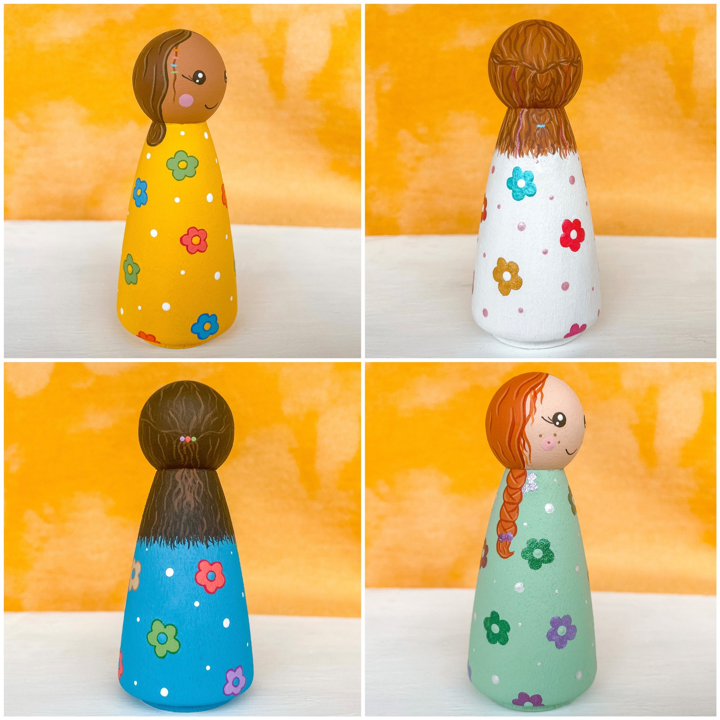 Female Peg Doll Hair Color and Hairstyle Options **this Item IS NOT for ...